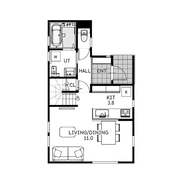 25 B-S｜25坪 3LDK ｜価格・間取り｜札幌 新築一戸建てCOZY