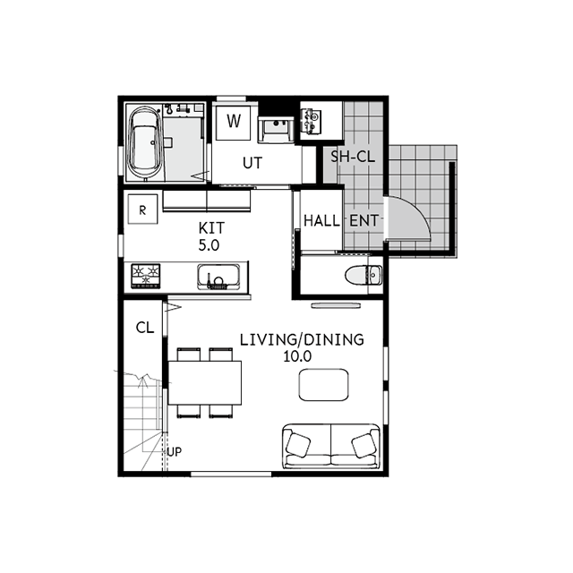 25 E-S｜25坪 3LDK ｜価格・間取り｜札幌 新築一戸建てCOZY